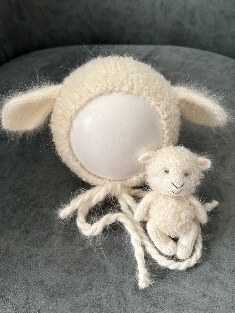 Lamb Outfit Newborn Photography Props Ivory Sheep Outfit - Etsy