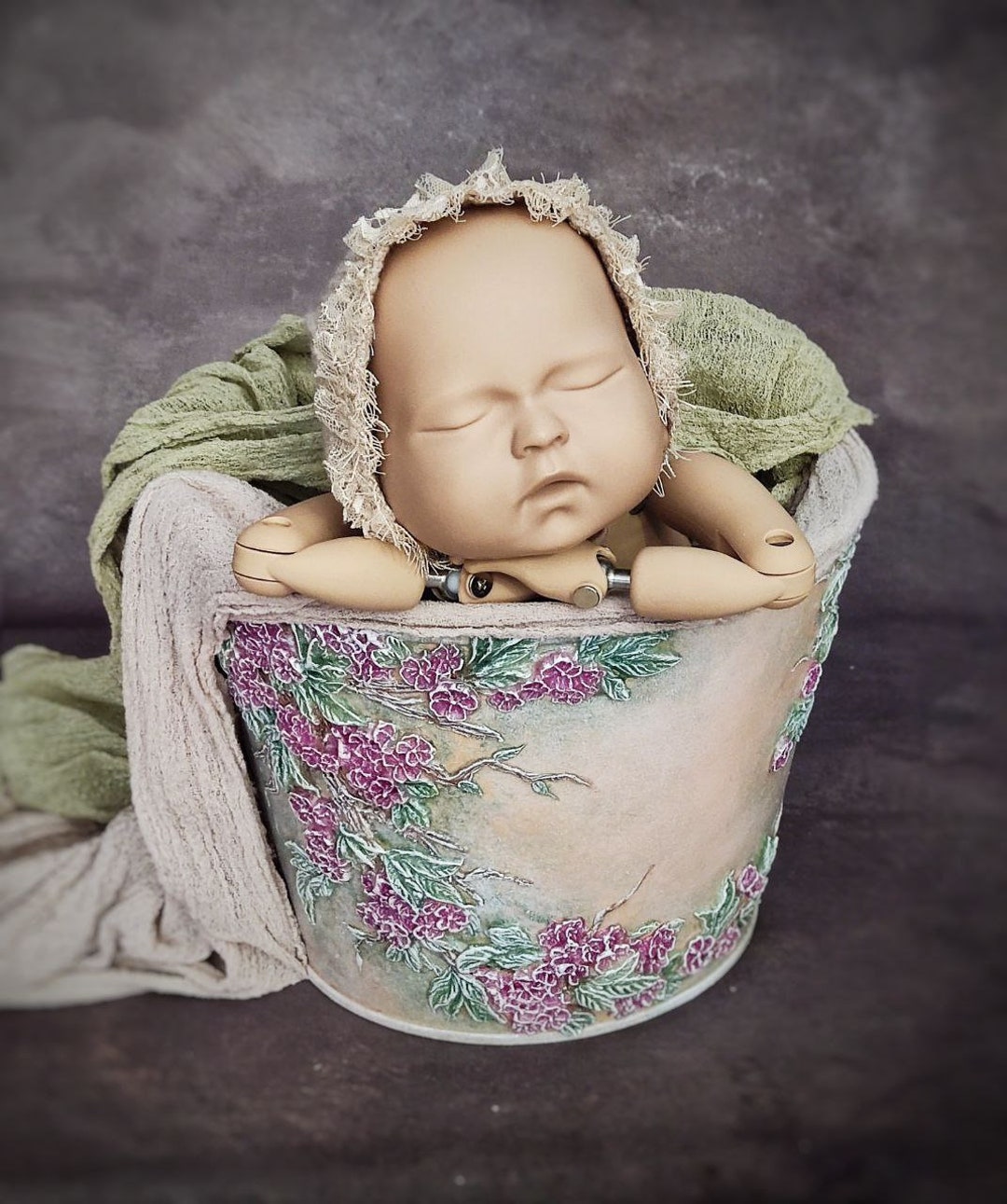 Posing Bucket Newborn Photography Props, Newborn Bucket for Boys ...