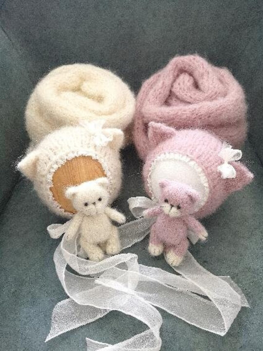 Kitty Outfit Newborn, Kitty Bonnet Hat, Kitten Newborn Bonnet Wrap Set ...