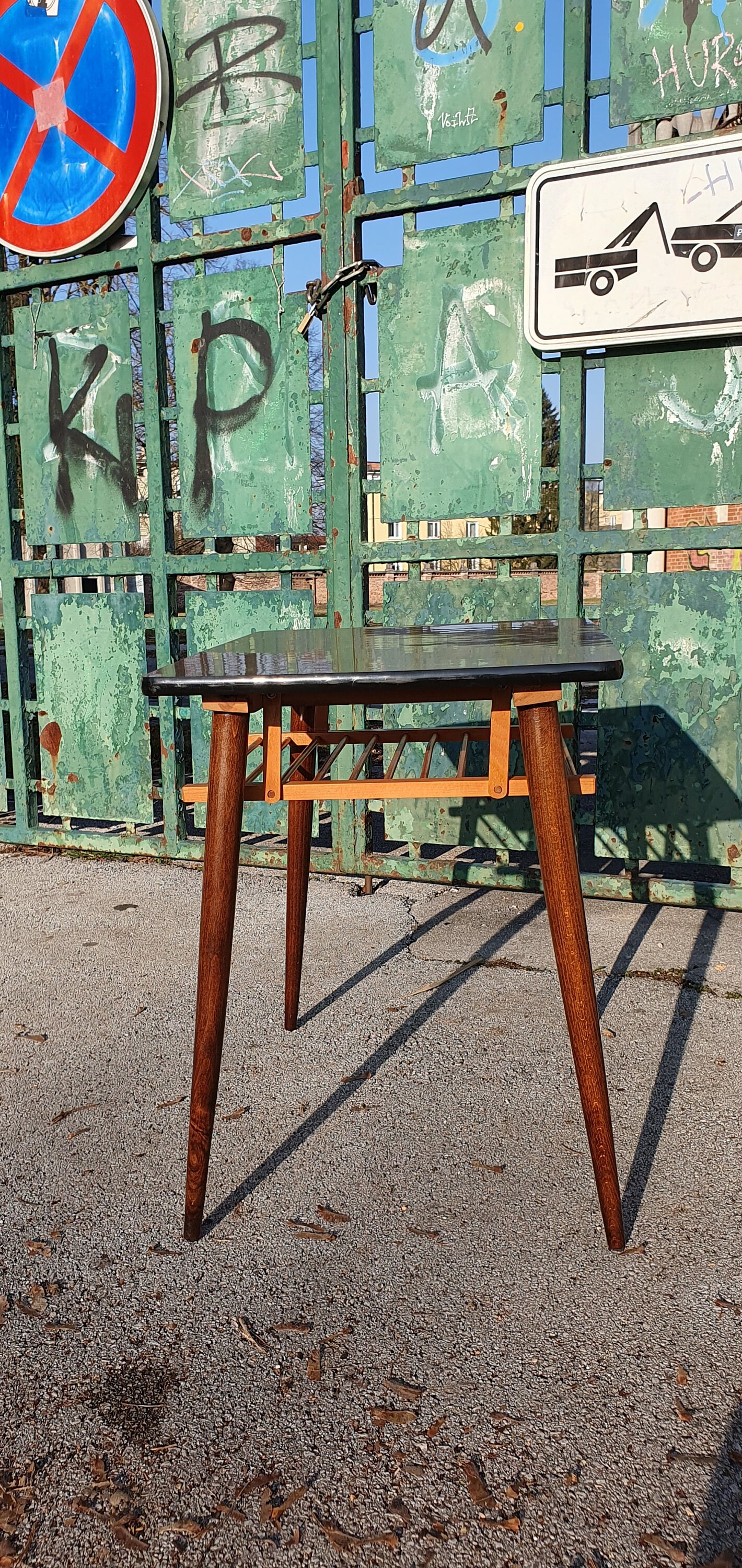 Retro Formica Coffee Table / Made in Yugoslavia / MCM Side Table ...