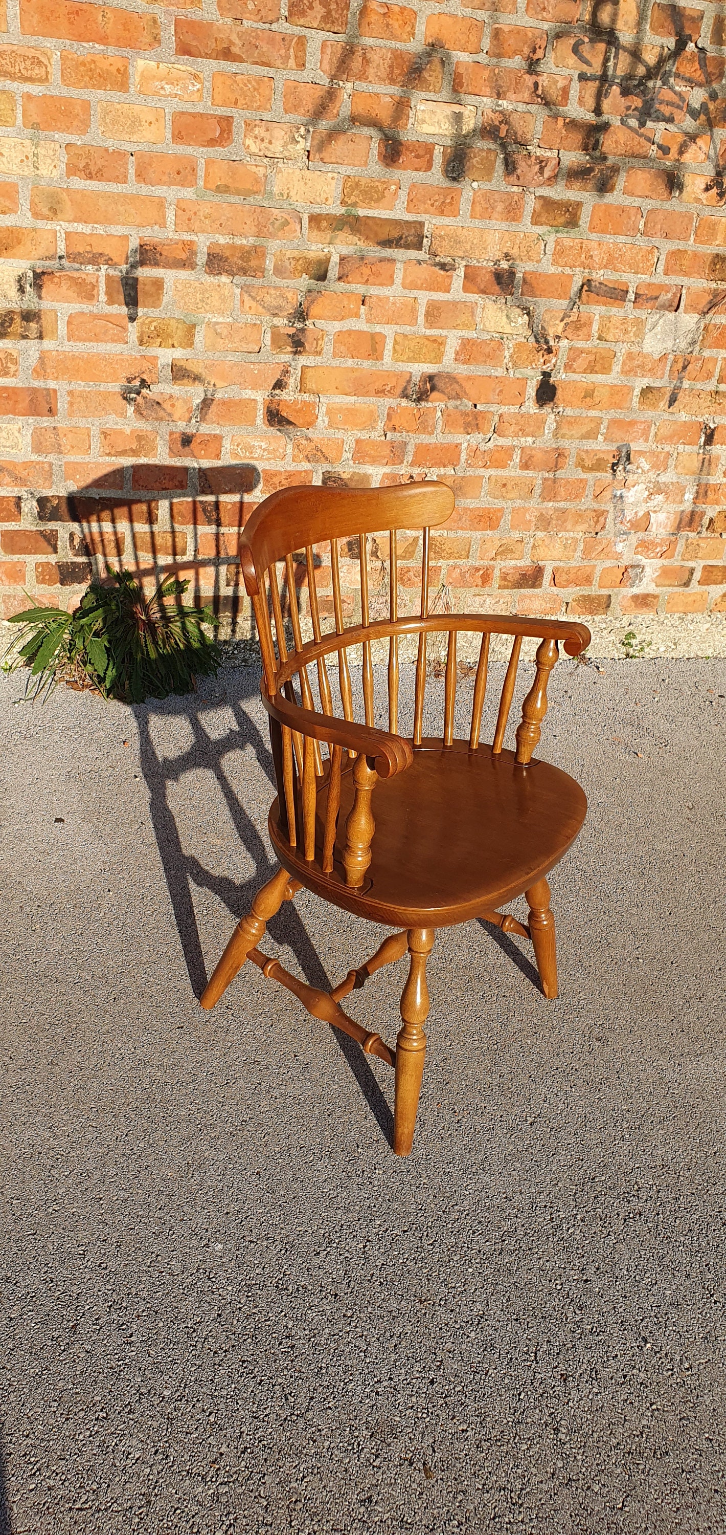 Windsor Style Dining Chair / Slovenia Kli Logatec / Wooden Armchair ...