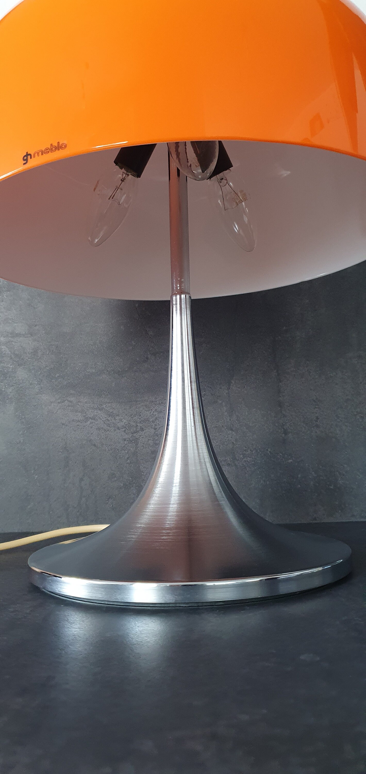 Meblo Guzzini Mid Century Vintage Bedside Table Lamp / Medusa Table ...