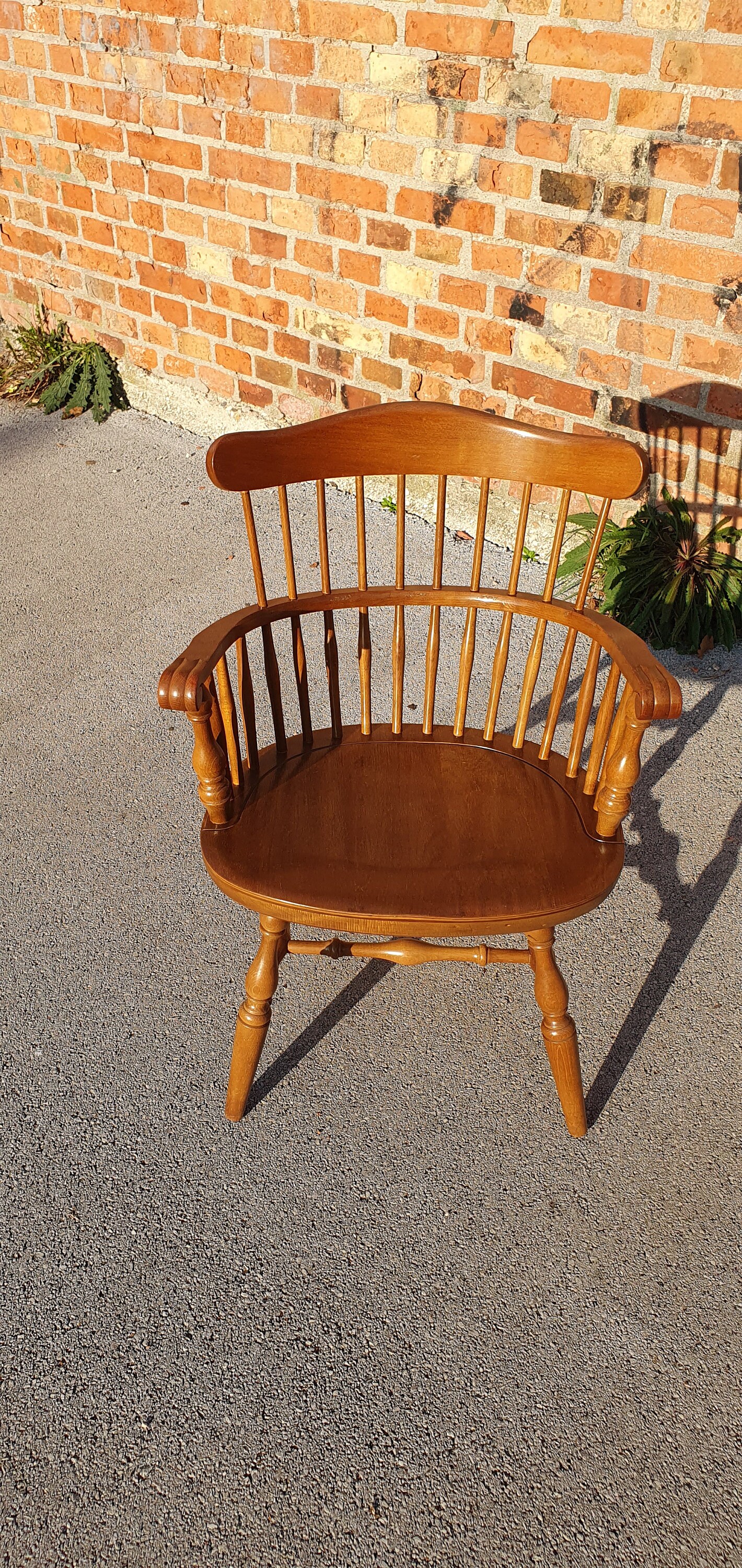 Windsor Style Dining Chair / Slovenia Kli Logatec / Wooden Armchair ...