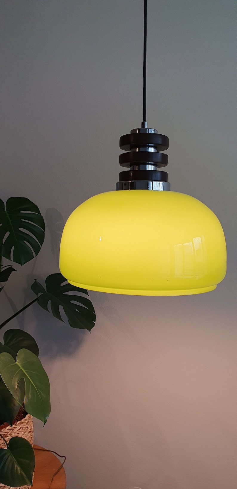 Vintage Green Pendant Light / Ceiling Light/ MCM Lightning / - Etsy