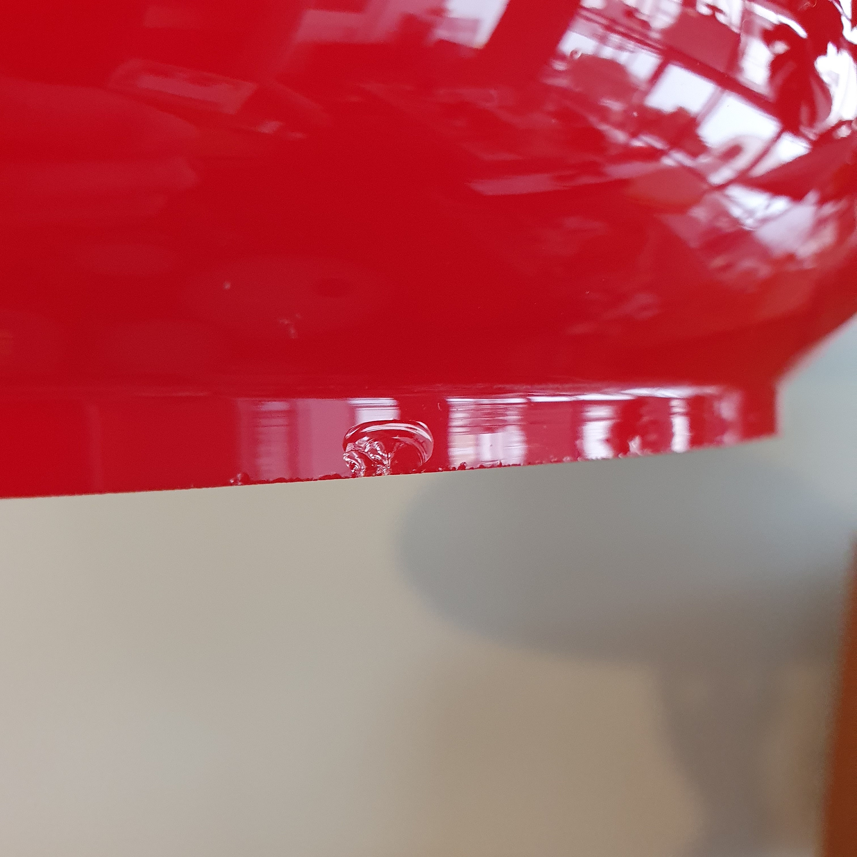 Vintage Red Pendant Light / Ceiling Light/ MCM Lighting / Space Age ...