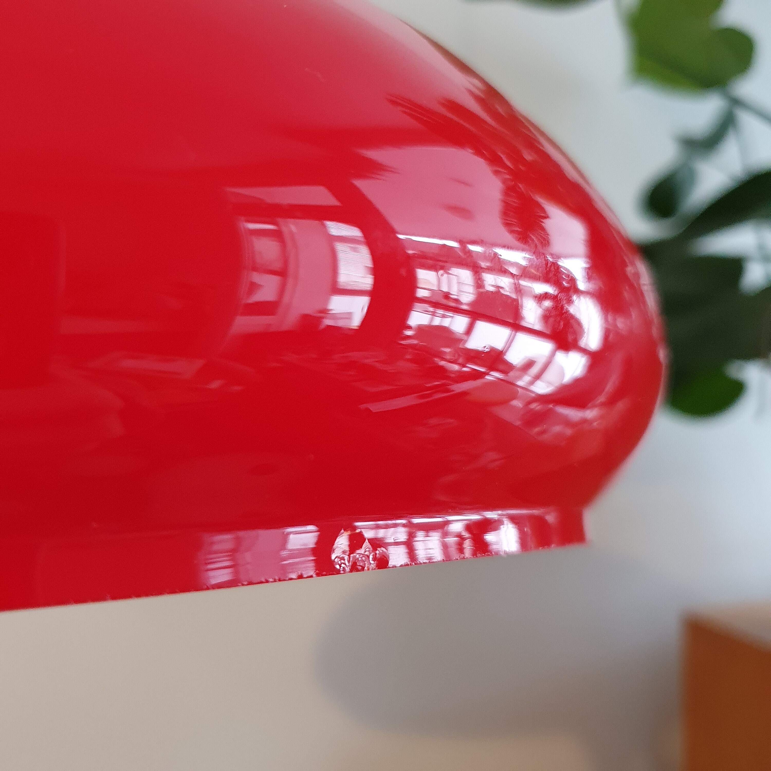 Vintage Red Pendant Light / Ceiling Light/ MCM Lighting / Space Age ...