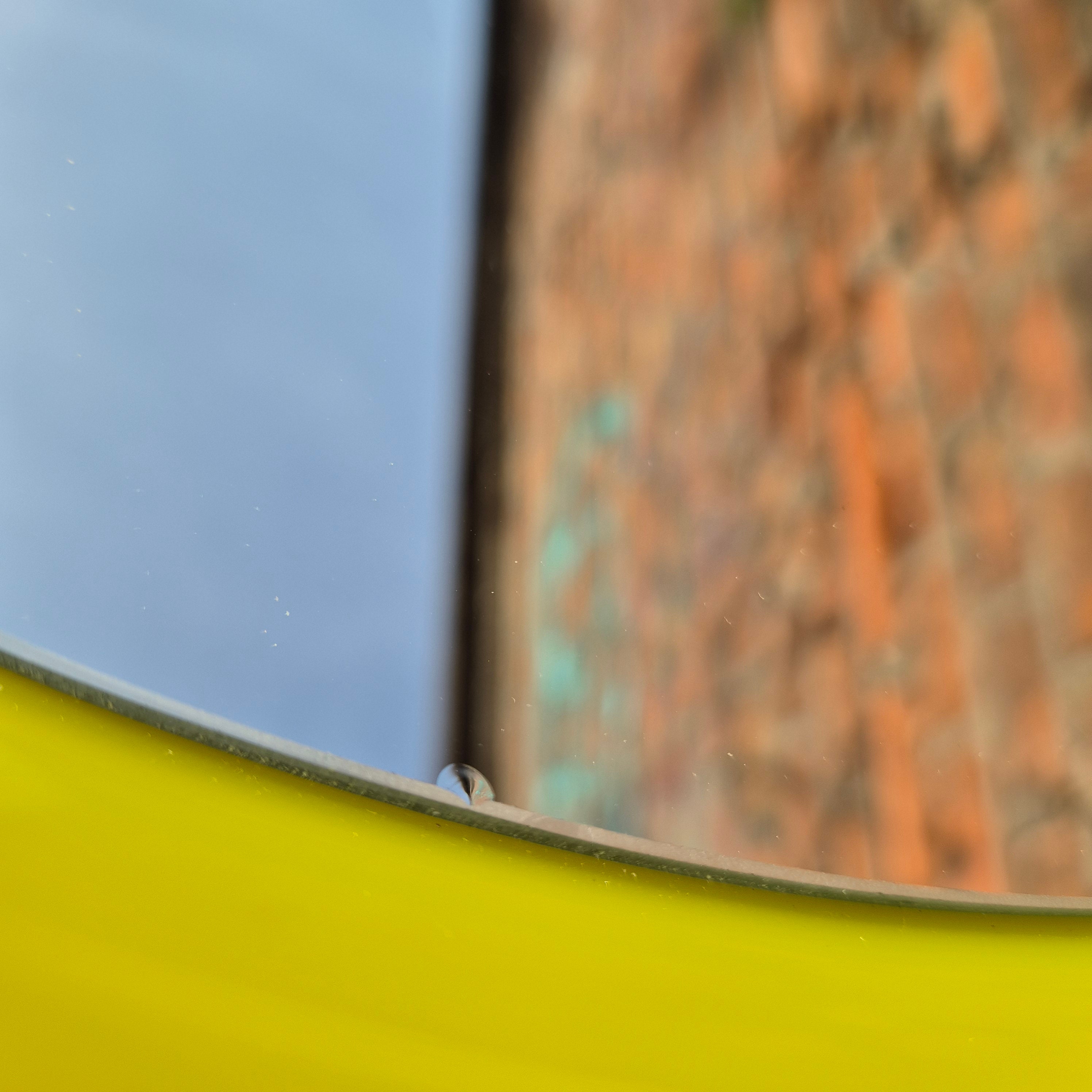 Space Age Mirror / MCM Round Mirror / Plastic Round Mirror / Rare ...