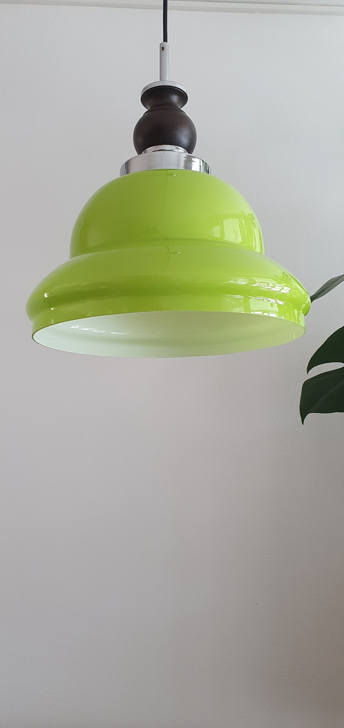 Vintage Green Pendant Light / Ceiling Light/ MCM Lightning / - Etsy