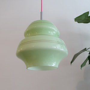 Vintage Green Pendant Light / Ceiling Light/ MCM Lightning / Green Lamp ...