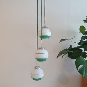 Cascade Pendant Lamp / Redesigned / Green Glass / MCM Lighting ...