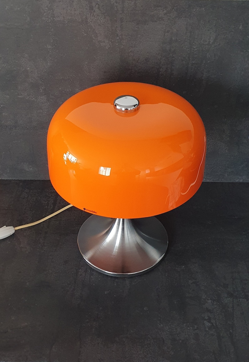 Meblo Guzzini Mid Century Vintage Bedside Table Lamp / Medusa Table ...
