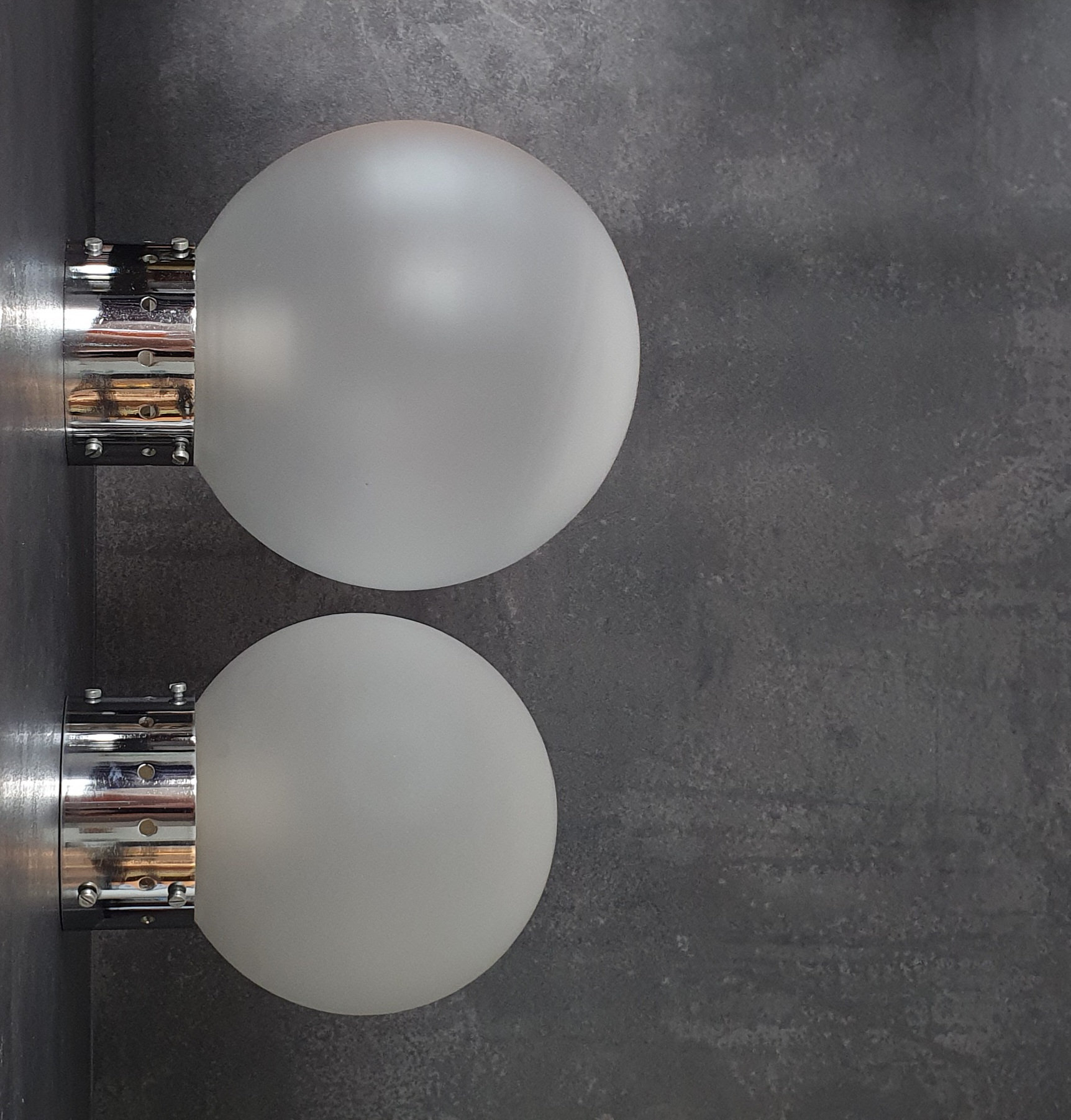 Atomic Ceiling or Wall Light/ Frosted Glass Lamp / Mid Century - Etsy