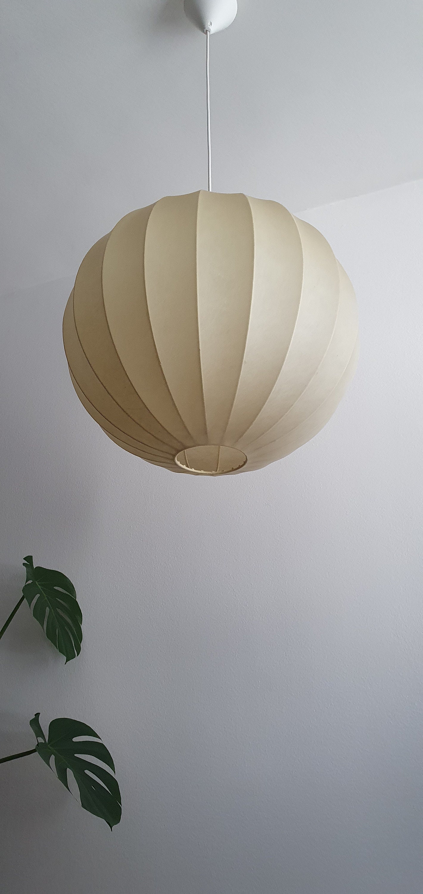 1 of 2 XXL Round Cocoon Hanging Lamp by Achille Castiglioni - Etsy