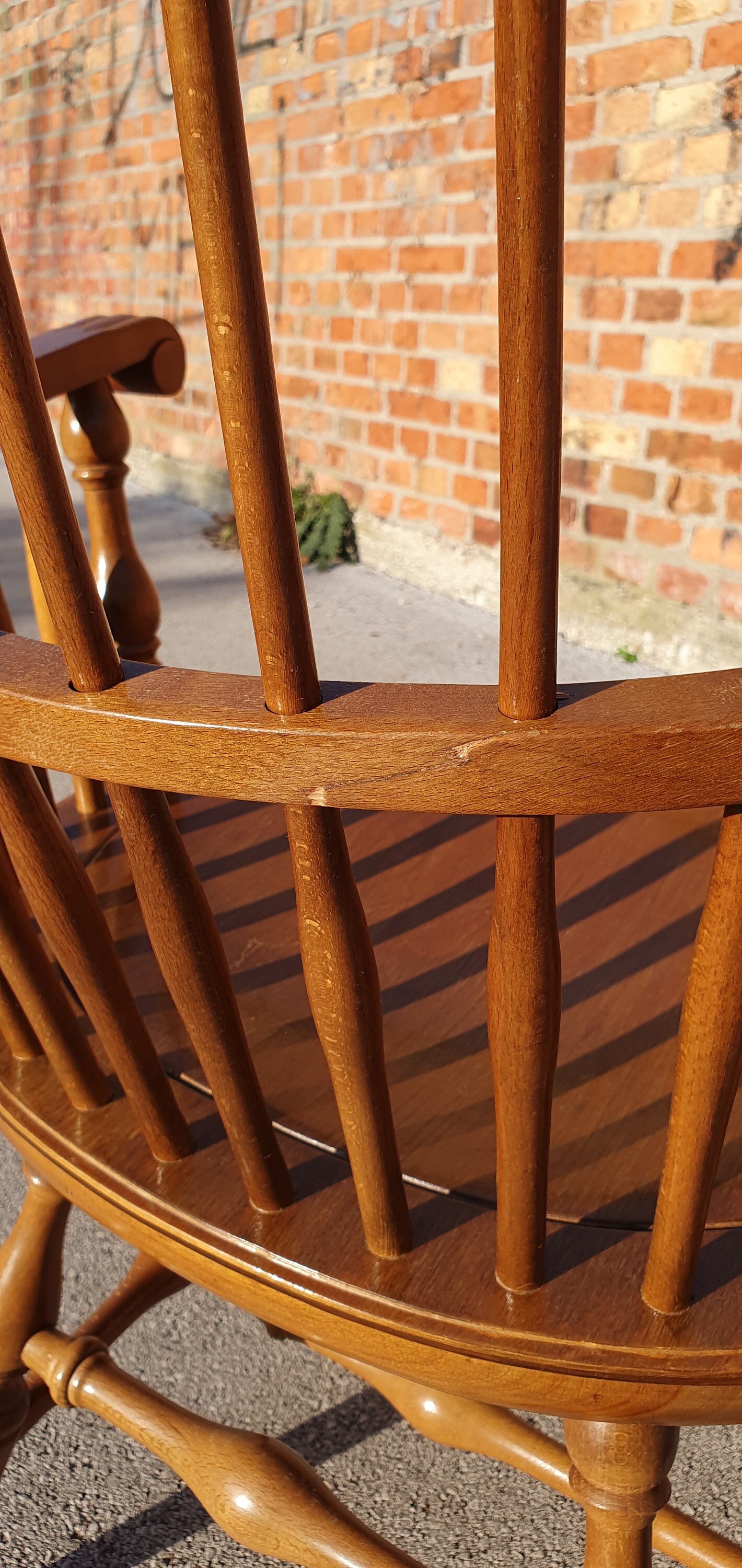 Windsor Style Dining Chair / Slovenia Kli Logatec / Wooden Armchair ...