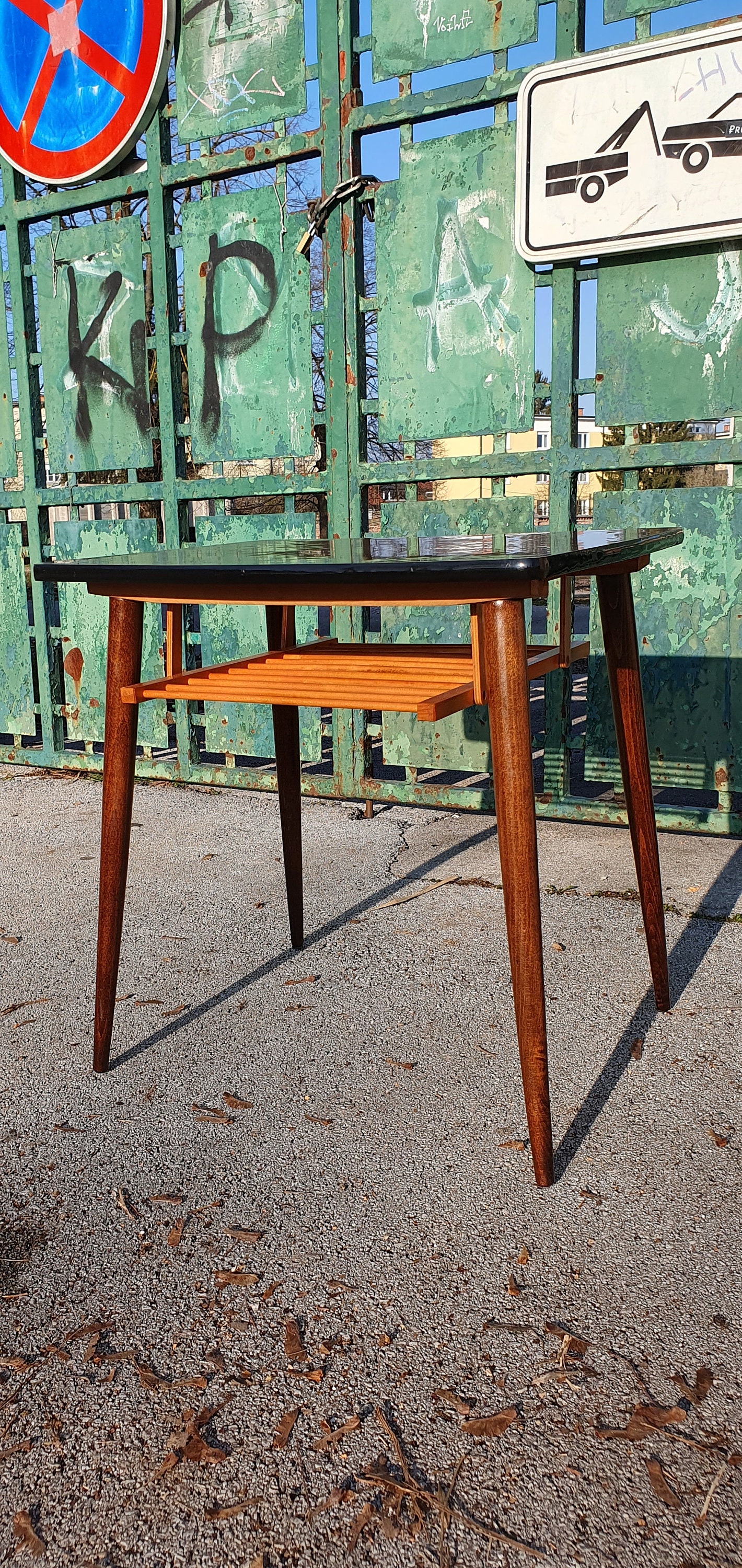 Retro Formica Coffee Table / Made in Yugoslavia / MCM Side Table ...