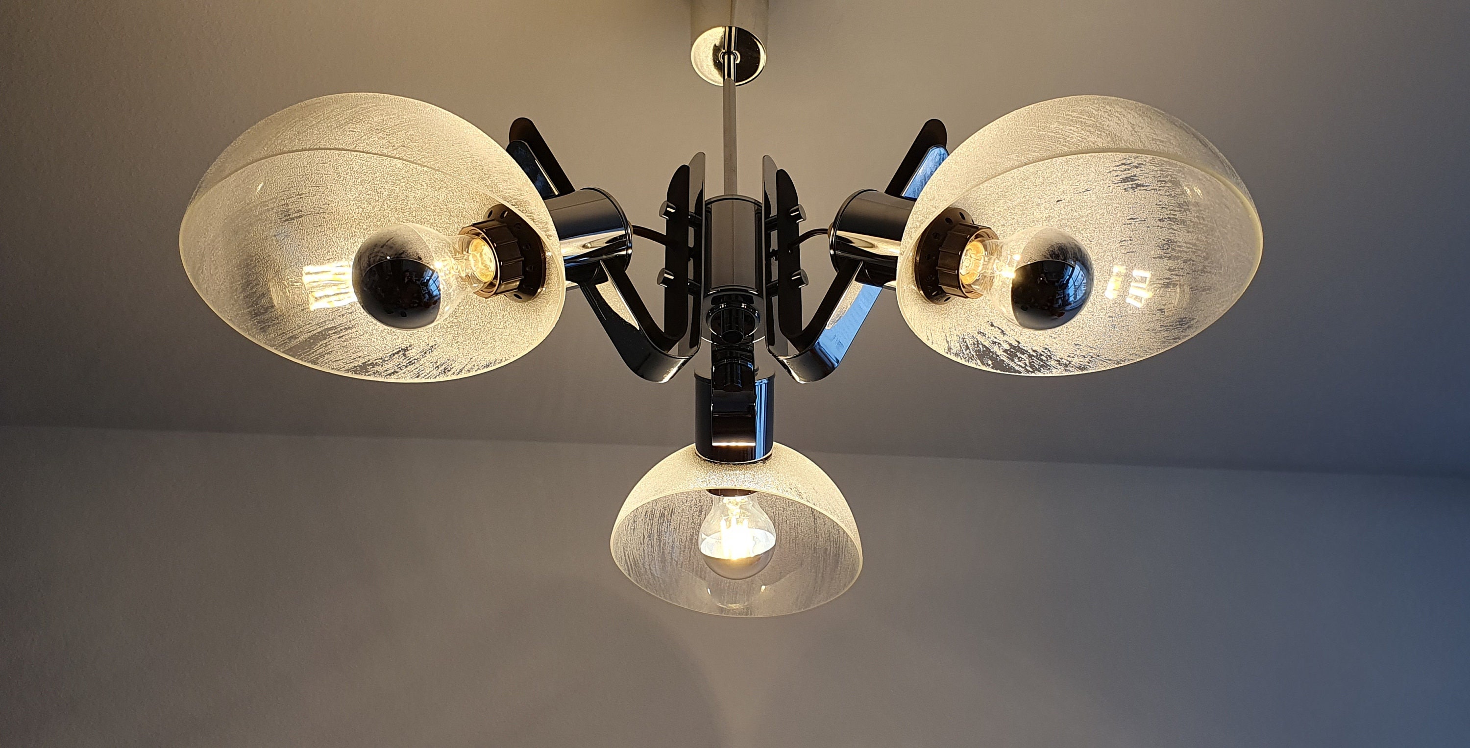 Sputnik Chandelier / Space Age Light / Atomic Light Made in - Etsy