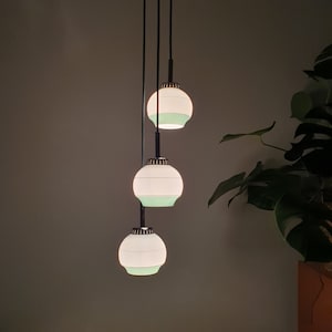 Cascade Pendant Lamp / Redesigned / Green Glass / MCM Lighting ...