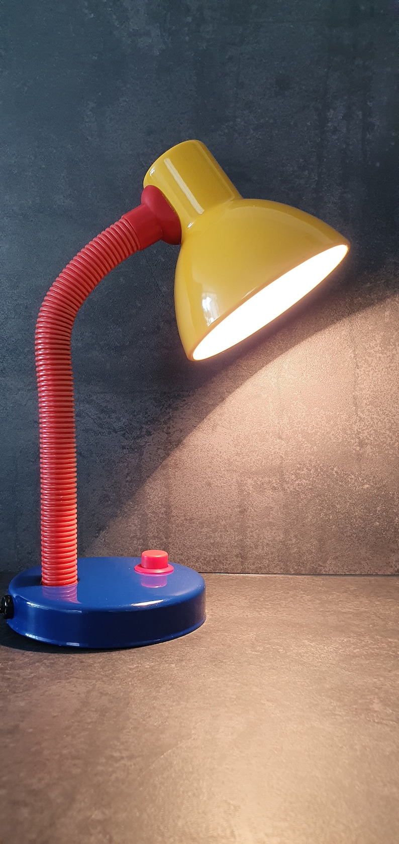Vintage Table Lamp Memphis Style / Spotlight / Table Lamp / Colorful ...