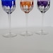 Moser Lady Hamilton Crystal Wine Glasses, Colorful Bohemian Glassware ...