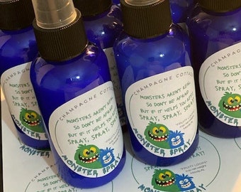 Super Strong Monster Spray Sticker. Monster Away Sticker, Put on Any ...