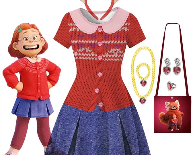 Turning Red Costume Red Panda Dress - Etsy