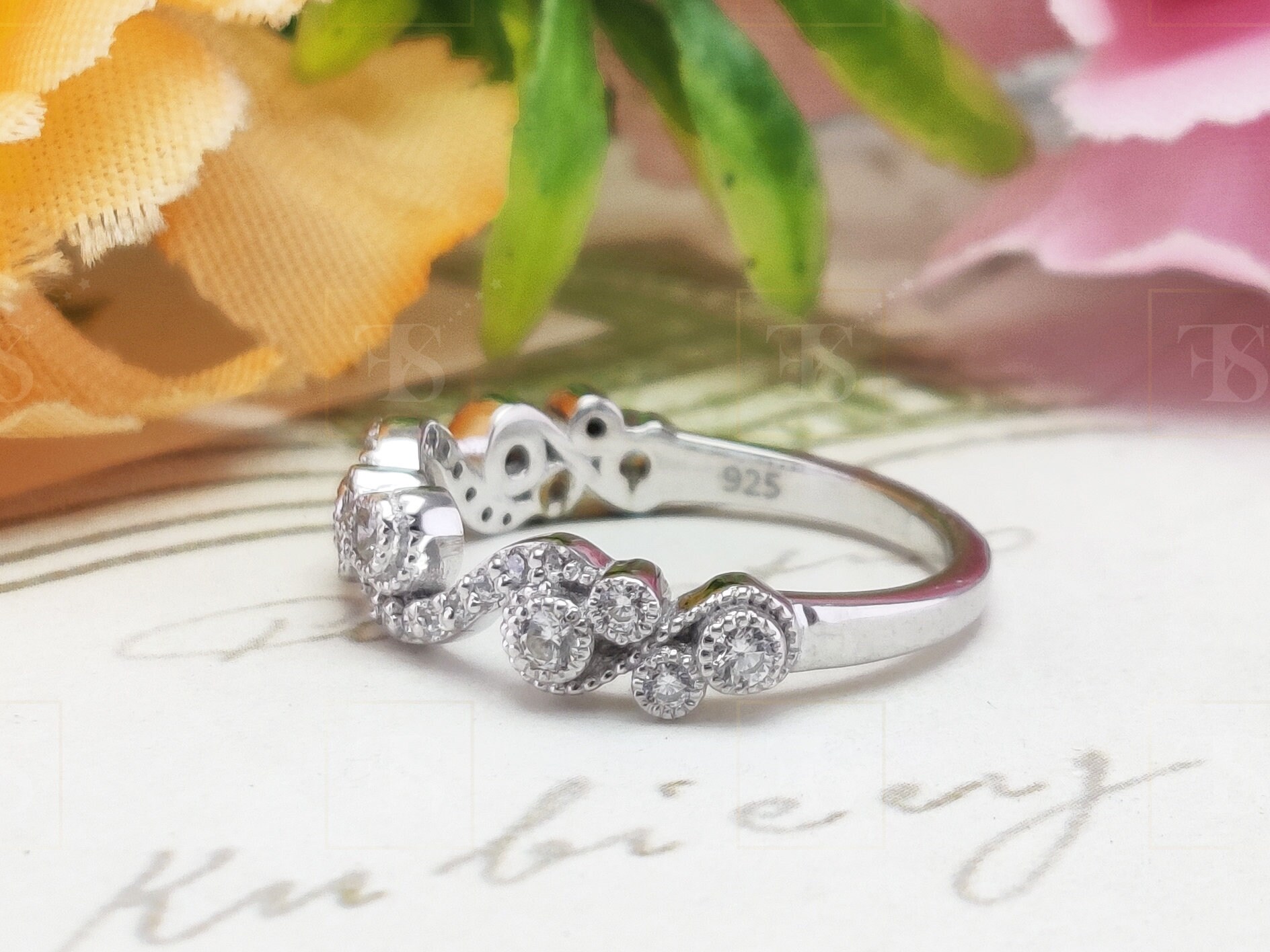 Art Deco Moissanite Wedding Band, 1930s Style Sterling Silver Ring - Etsy