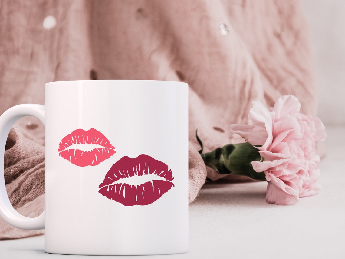 Kiss | Kiss SVG | Lips | Lips SVG | Valentines Day | Valentines ...