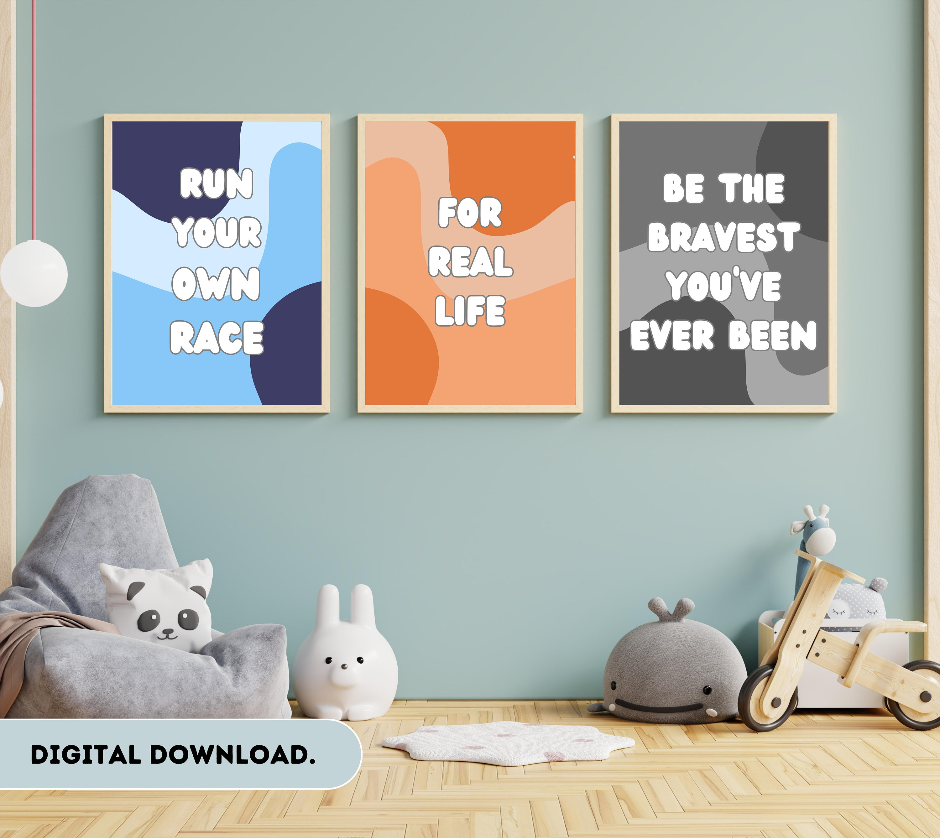 Bluey 3x Quotes on Bingo, Muffin & Bluey Background - for Real Life ...