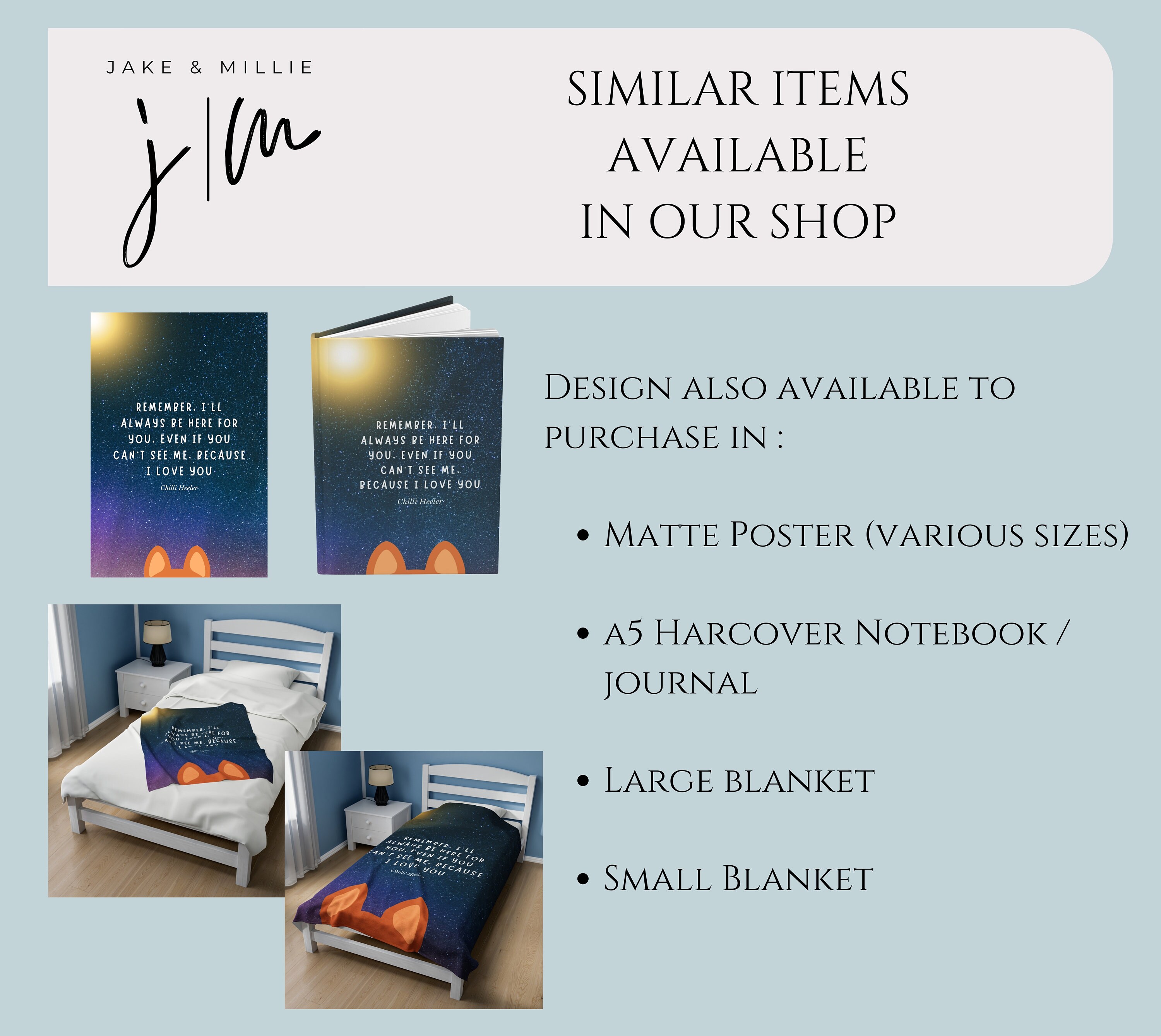 Bluey A5 Notebook With Sleepytime Chilli Heeler Quote Print Remember I ...