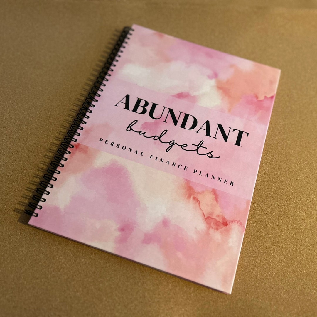 Abundance Budget Planner Pretty in Pink A4 12-month Hardback Planner ...