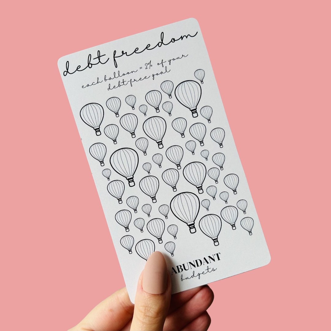 Debt Freedom Tracker • Fits Cash Envelope • Abundant Budgets - Etsy