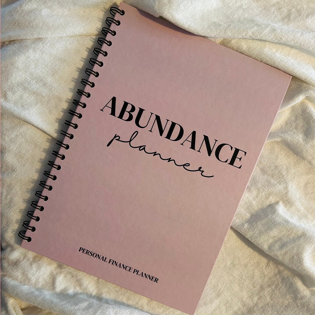 Abundance Budget Planner Minimal Mindset A4 12-month Hardback Planner ...