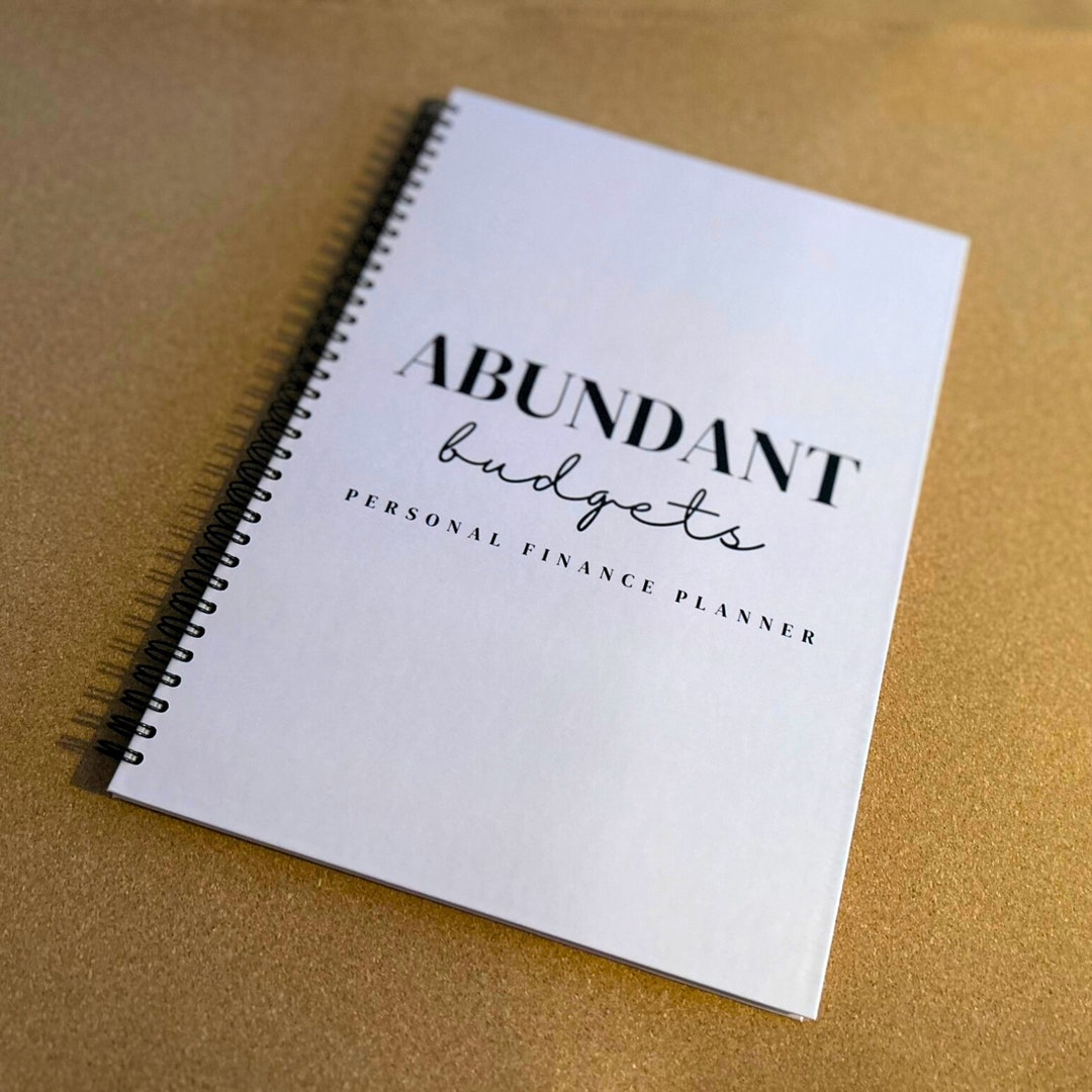 Abundance Budget Planner Minimal Mindset A4 12-month Hardback Planner ...