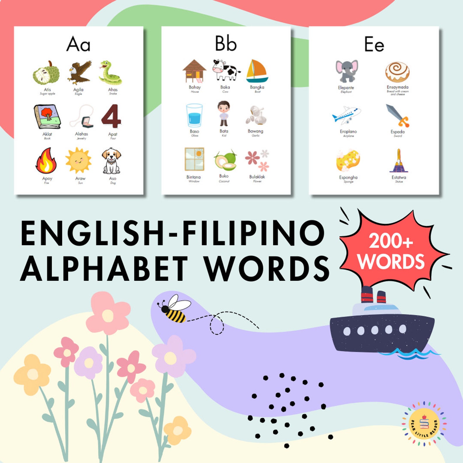Preschool Educational Reading Writing Toddler Printable Tagalog ...