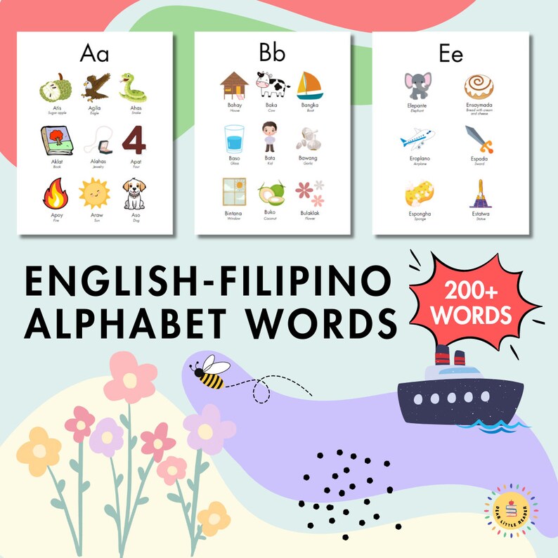 Preschool Educational Reading Writing Toddler Printable Tagalog ...