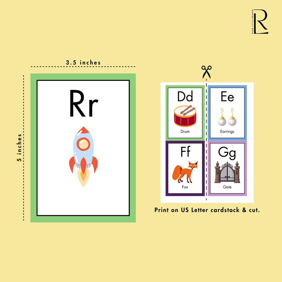 English Alphabet Flashcards ABC Tagalog Digital Printable Nursery ...