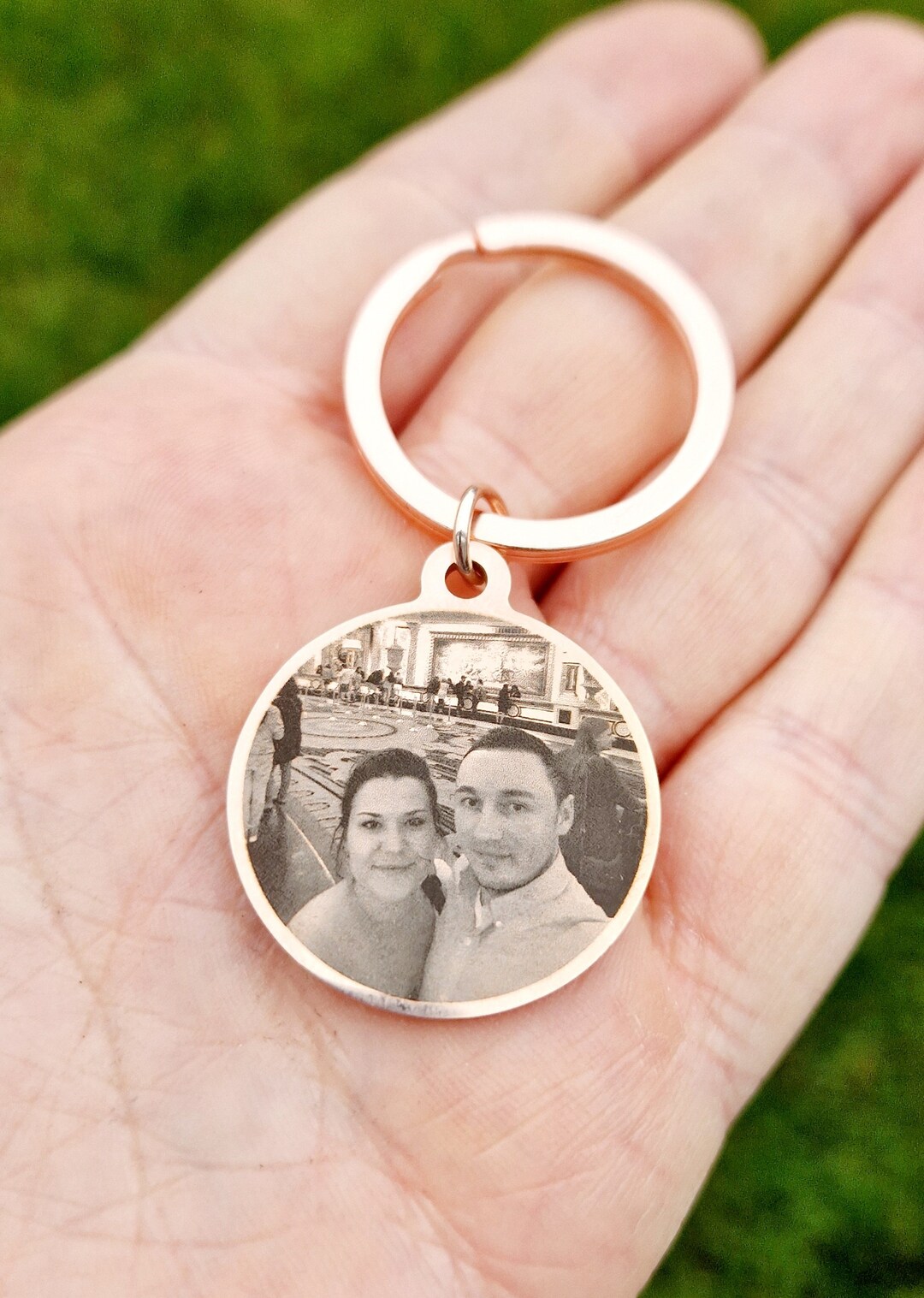 Photo Keychain, Photo Engraving, Custom Engraving, Gift, Engraving ...