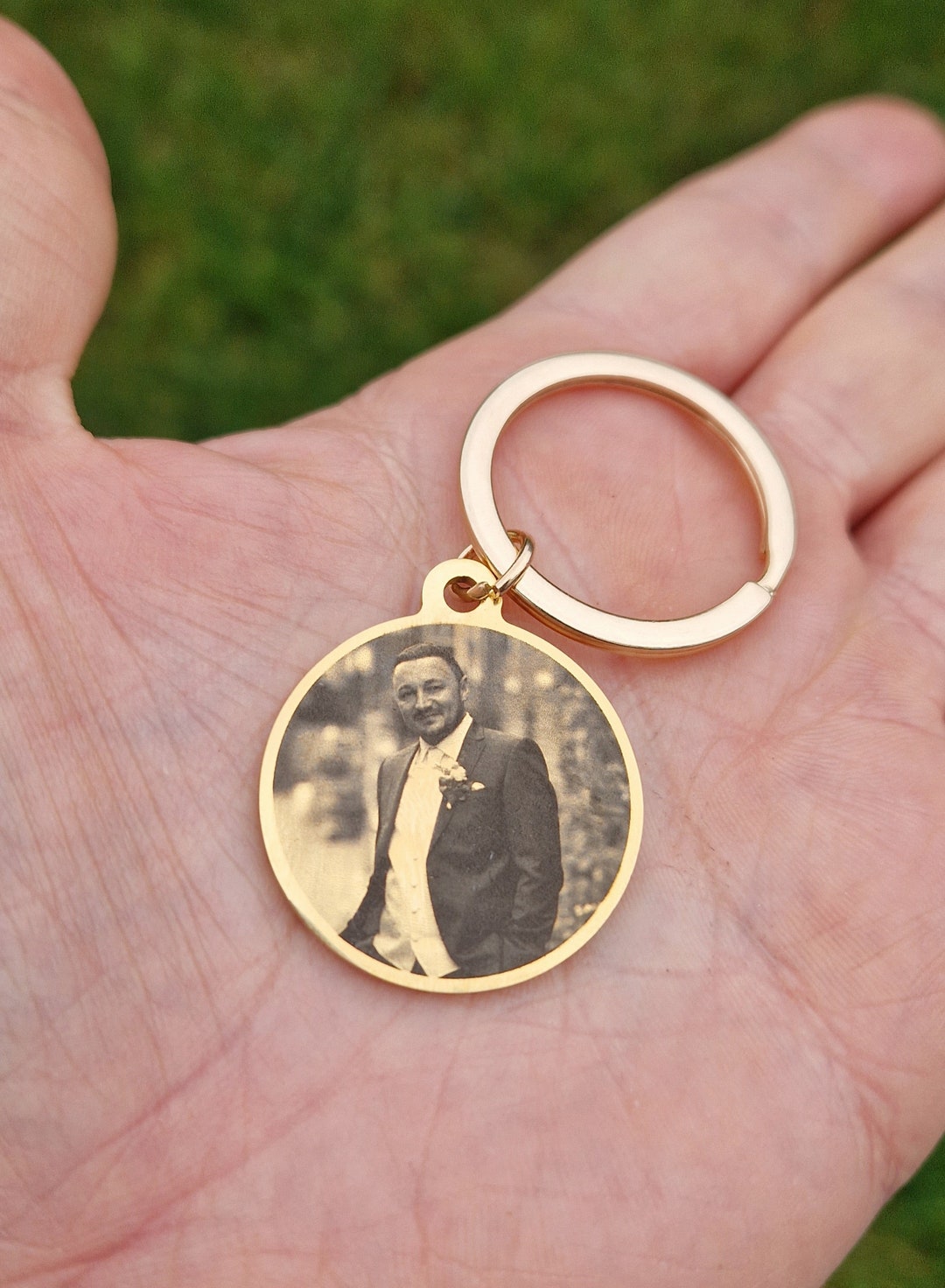Photo Keychain, Photo Engraving, Custom Engraving, Gift, Engraving ...