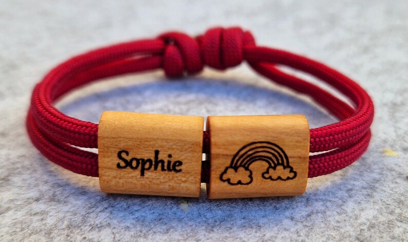 Engraved Wooden Bracelet, Surfer Bracelet, Personalized Bracelet, Wood ...