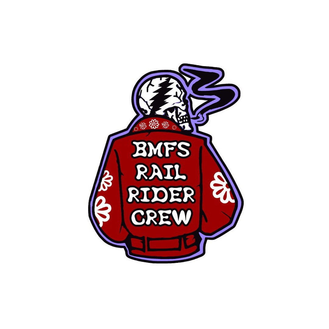 BMFS Rail Rider Skeleton Sticker - Etsy