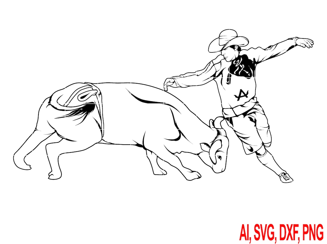 Rodeo Svg, Bull Rider Svg, Rodeo Bull Rider, Cowboy Svg, Bull Riding ...