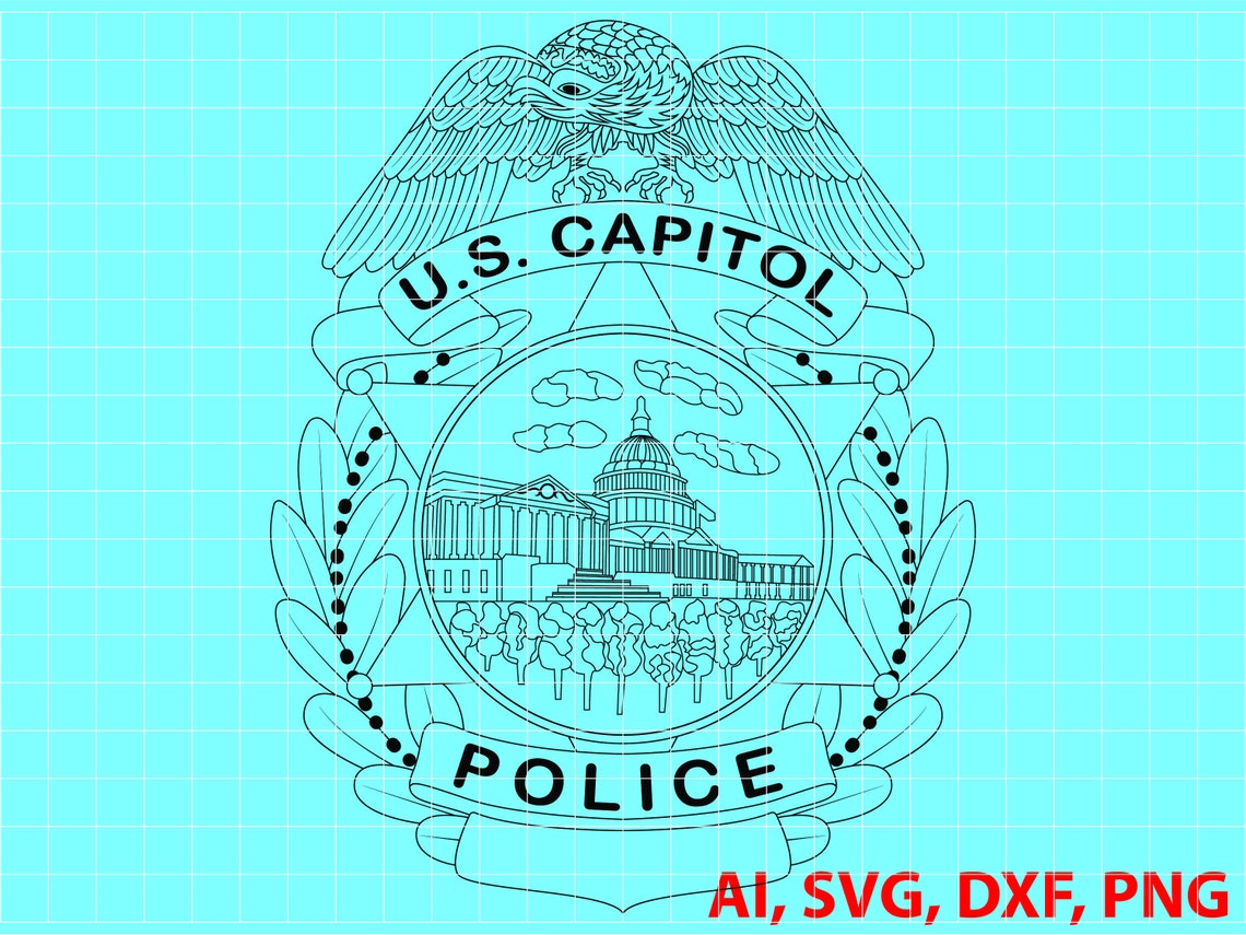 United States Capitol Police Badge Logo Seal Custom Ai - Etsy