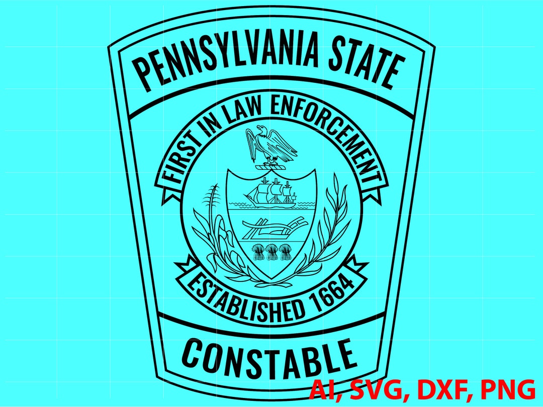 PA Constable Badge Vector: State Law Enforcement Logo (digital) - Etsy