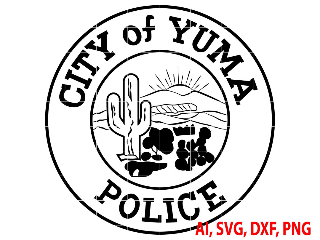 City of Yuma Police Badge, Logo, Seal, Custom, Ai, Vector, SVG, DXF ...