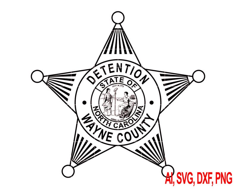 Wayne County Detention Officer Badge SVG Vector (digital Download ...
