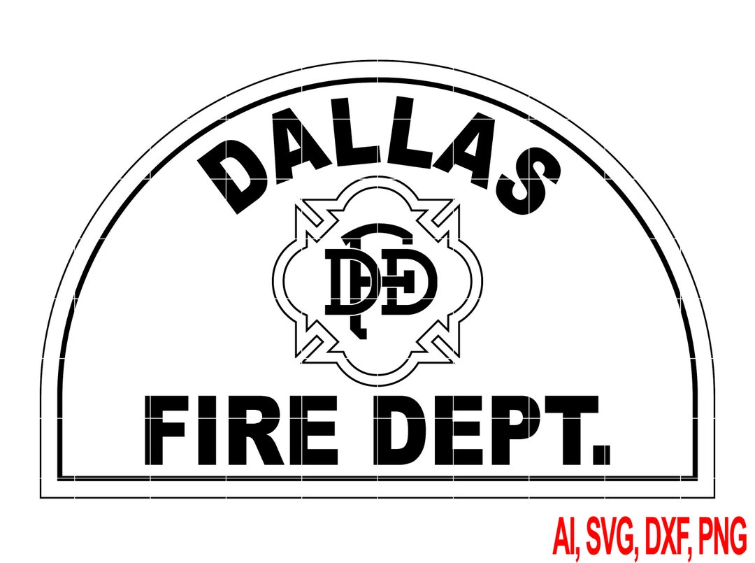 Dallas Fire Dept. Badge Vector Art - Etsy