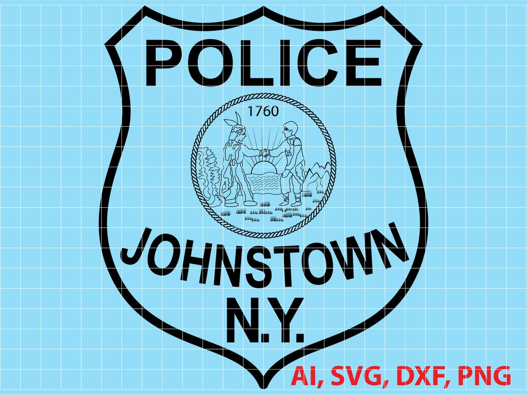 State of New York Johnstown Police Badge, Logo, Seal, Custom, Ai ...