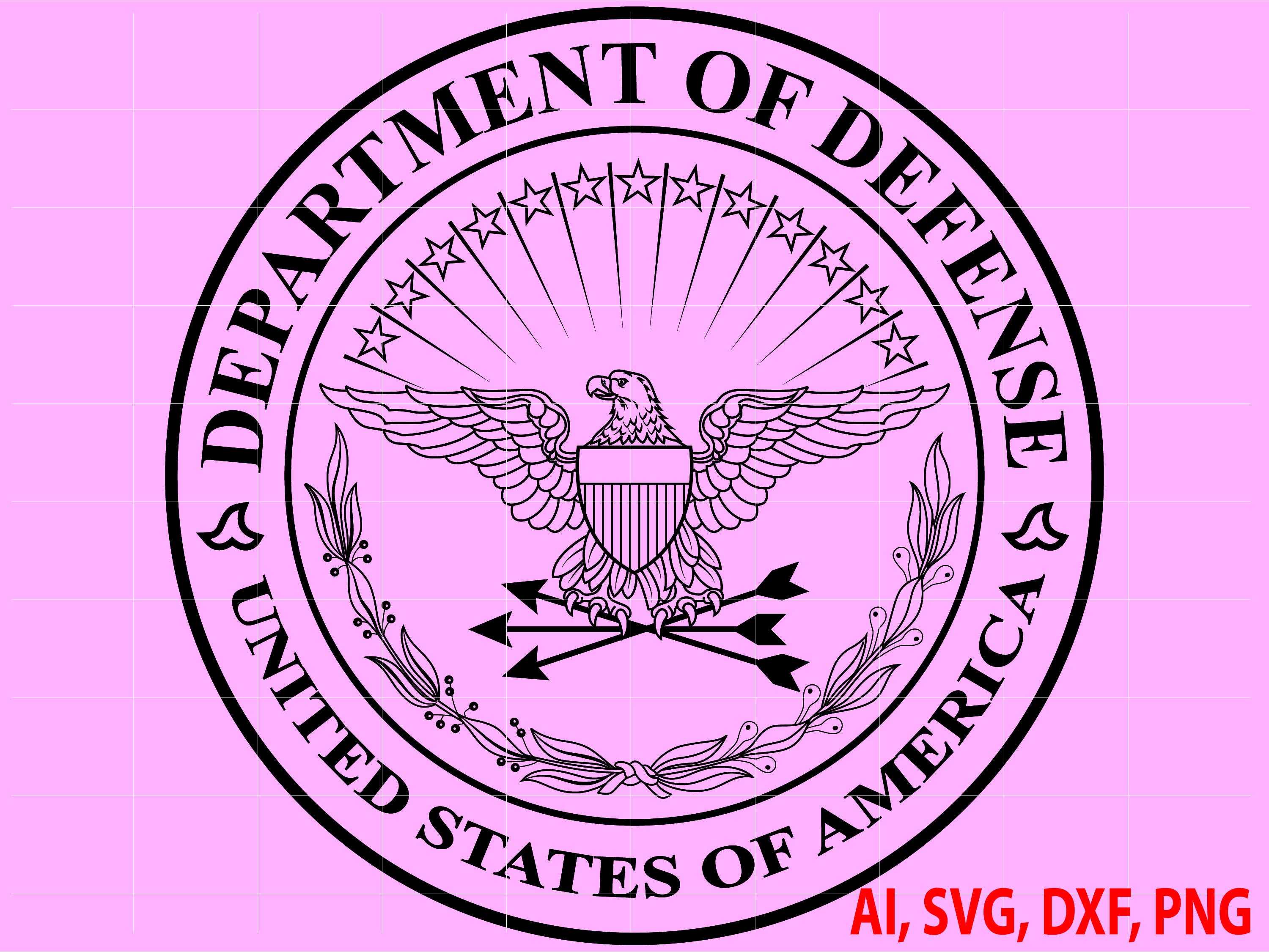 Department Of Defense Logo Black And White