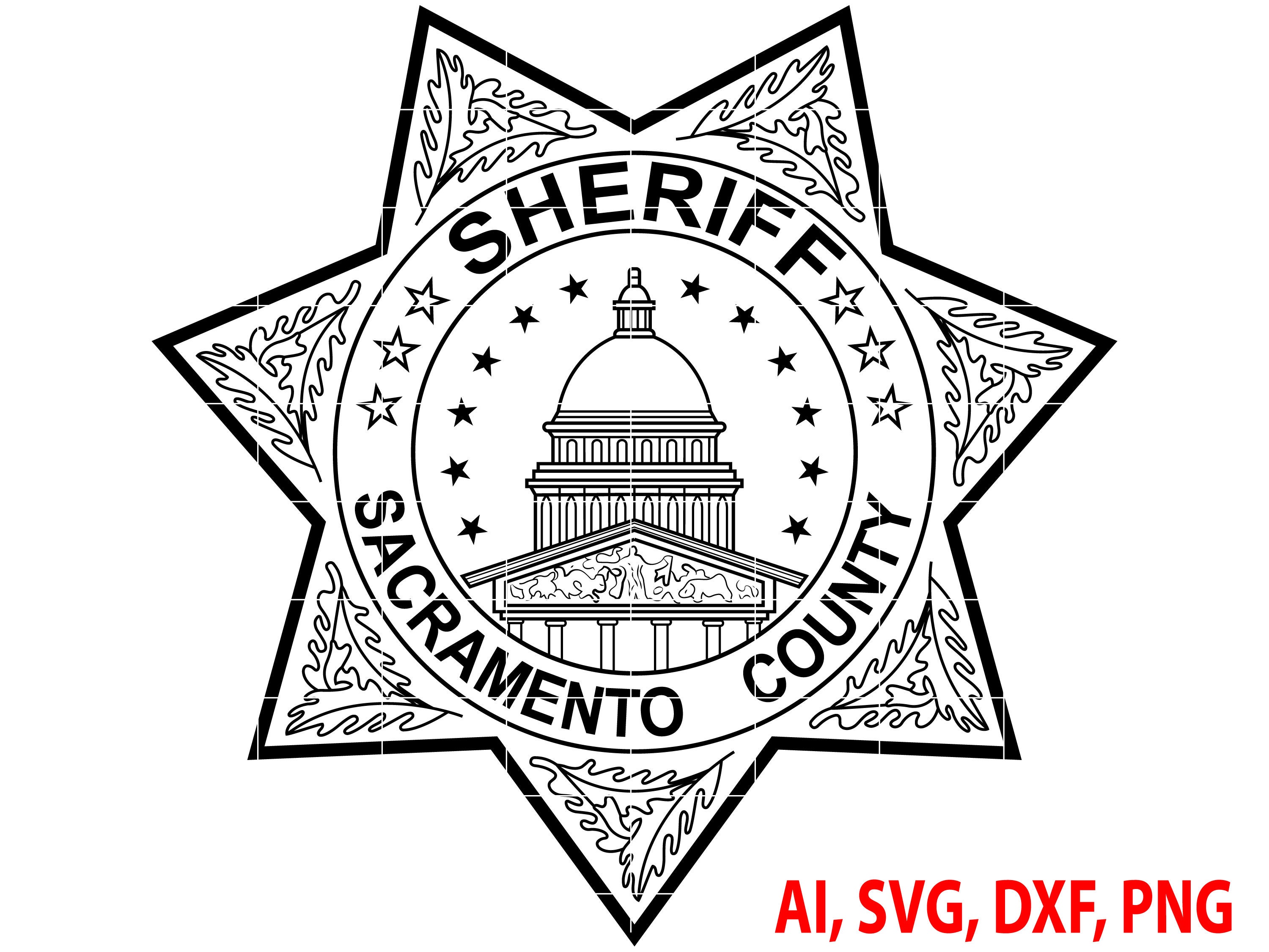 Sacramento County Sheriff Badge Badge Sacrament County Sheriff Svg Eps
