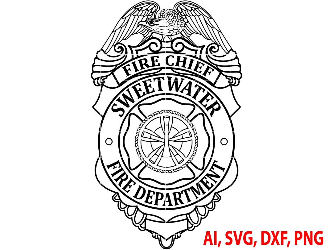 Sweetwater Fire Department Badge, Logo, Seal, Custom, Ai, Vector, SVG ...